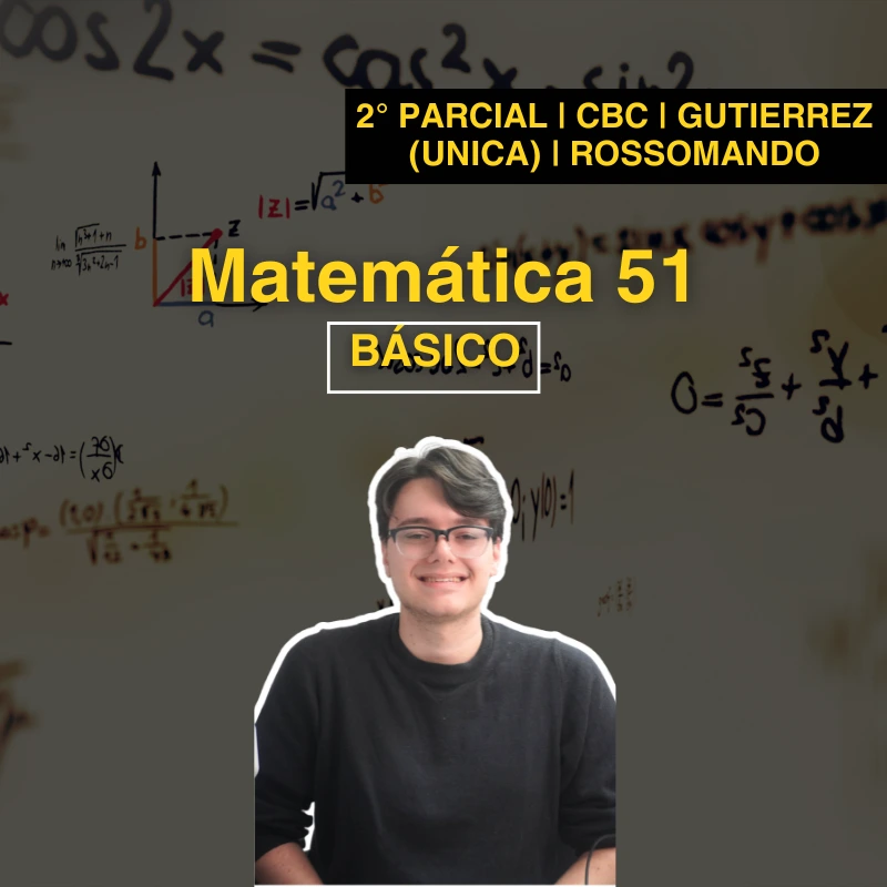 Matemática 51 Segundo Parcial Básico CBC - Biolyl